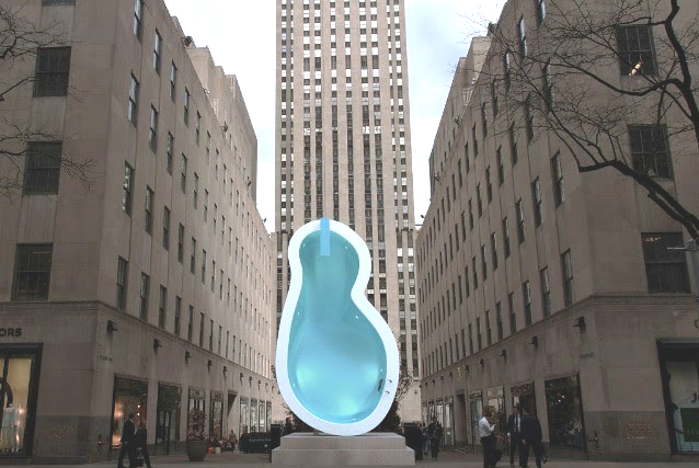 There's a Sideways Swimming Pool Coming to Rockefeller Center Next ...