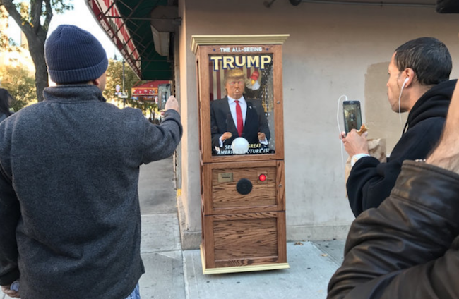 WTF Is Up with This Donald Trump Zoltar Machine Popping Up All Over NYC ...